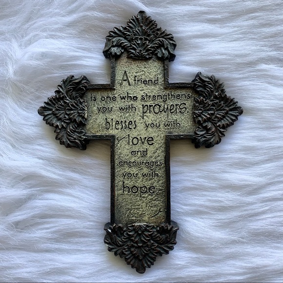 Wall Decor | Encouraging Friend Cross Wall Art | Poshmark